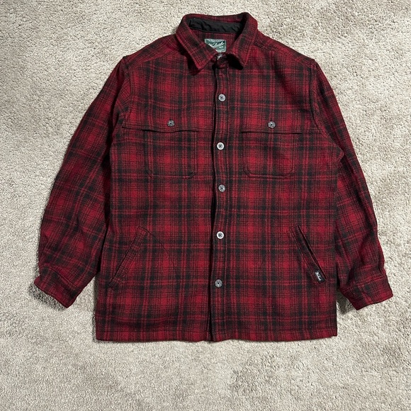 Woolrich | Jackets & Coats | Vintage 9s Mens Woolrich Plaid Wool Stag ...